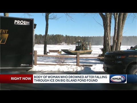 Body of Atkinson woman who drowned after falling through ice on Big Island Pond recovered, author...