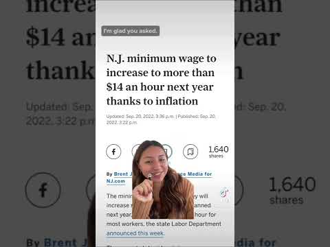 N.J. minimum wage to increase to more than $14 an hour next year #shorts