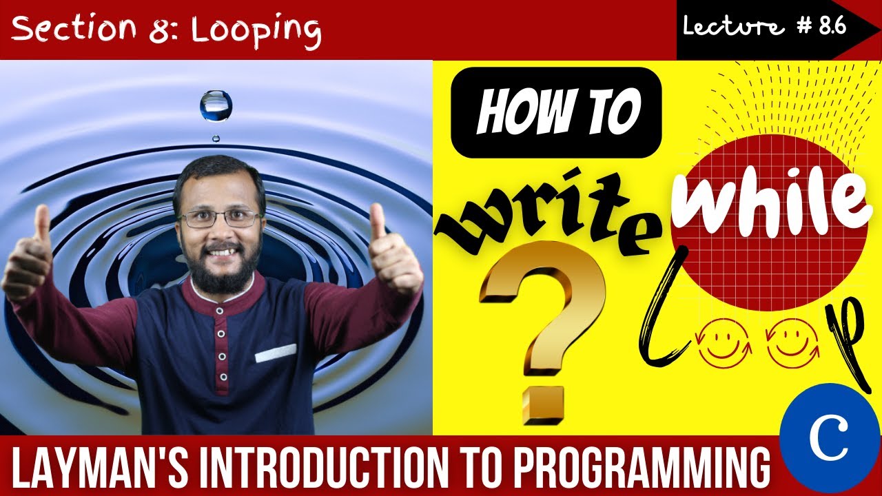 8.6.Problem solving using sentinel-controlled while loop | Complete C programming course