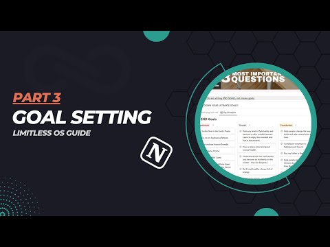 Set Your END & Means Goals (3MIQ) in Notion - Limitless OS Template Guide 3