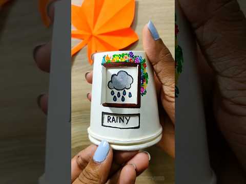 Paper cup craft | Teaching aid on Wheather #pappercraft #papercupcraft #artisticverse #teachingaid