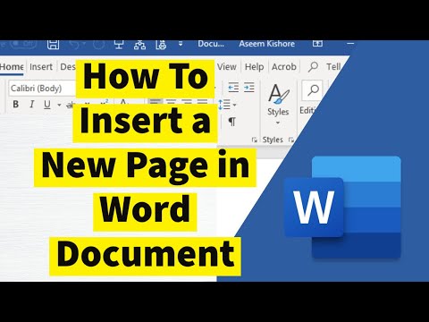 How to Insert a New Page in Word (2025)