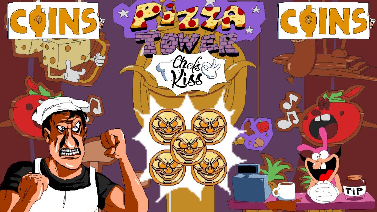 Pizza Tower: Chef's Kiss Mod - All Hidden Pizza Coins (Floors 1-5)