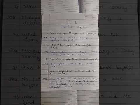 class 9 Beehive chapter 1 "The fun they had " question answer