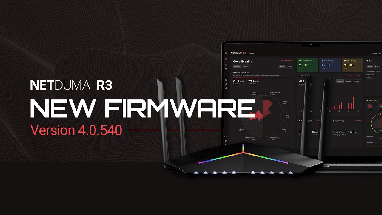 Netduma R3 Firmware Update | DumaOS 4.0.540 & Info for R2 Users