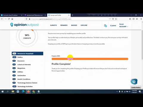 How to opinion outpost profile create || online survey daily earn 5 to 10 dollar Earn
