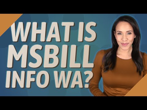 What is MSBill info WA?