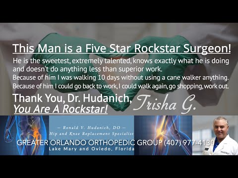 Dr. Ronald Hudanich, Google Review, Non-Muscle Cutting Robotic Hip and Knee Replacements