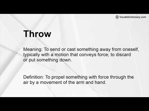 Throw Meaning