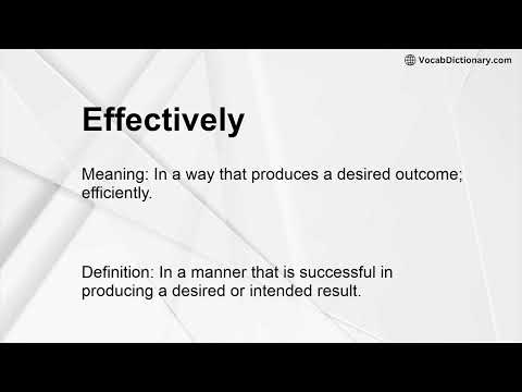 Effectively Meaning