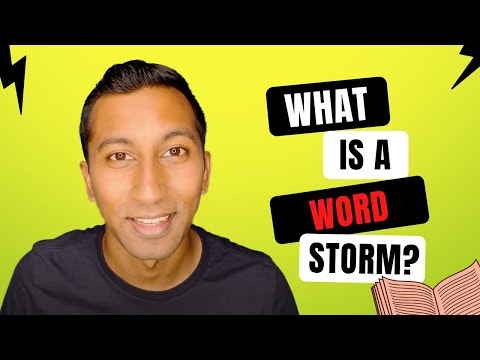 What is a Word Storm? (Brainstorming exercise under 2 minutes)