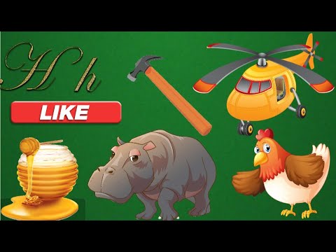 The words start with the letter H | H for words | alphabet H | kidzone learning Mart |