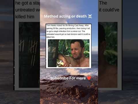 Tom Hanks method acting 🏀 #tomhanks #acting #actor #funny #movies #film #castaway #philarious