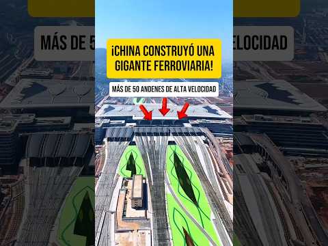 China construye una estación de tren que parece de otro planeta 😱