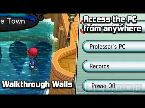 Pokemon X/Y Walkthrough Walls, Access the PC Anywhere cheat codes, working 100% on Citra