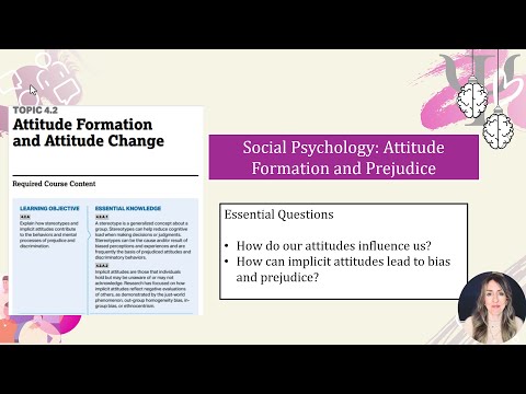 Social Psychology: Attitude Formation and Prejudice