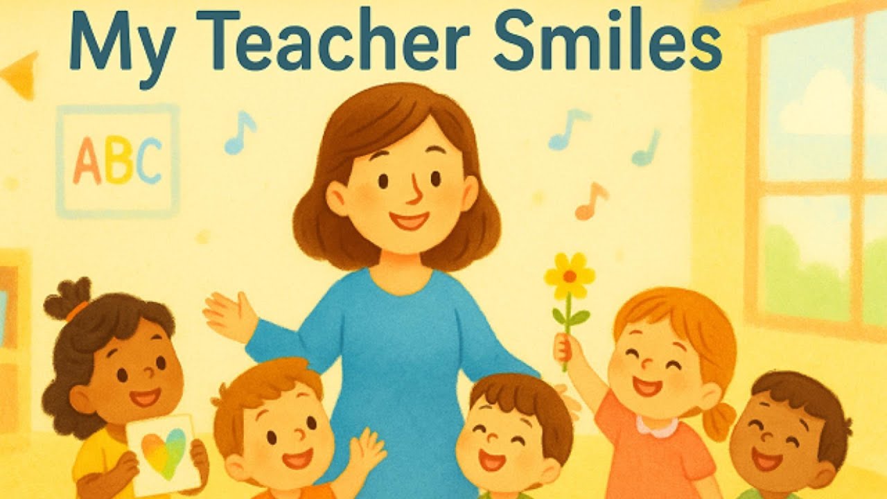 My Teacher Smiles | Sweet English Song for Kids About Learning, School & Gratitude