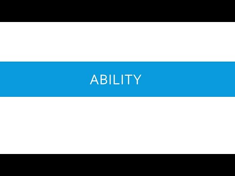 How to pronounce Ability - Meaning and Example