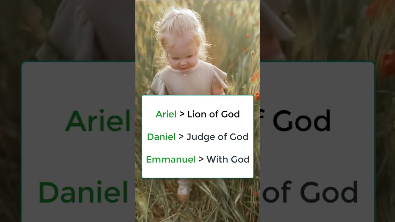 Secret 5 to Master Biblical Hebrew With No Fuss. Hebrew Names have Meaning