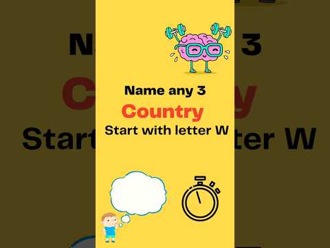 Name any 3 country start with W#viral #shorts #youtubeshorts #youtube #trending #shortsfeed
