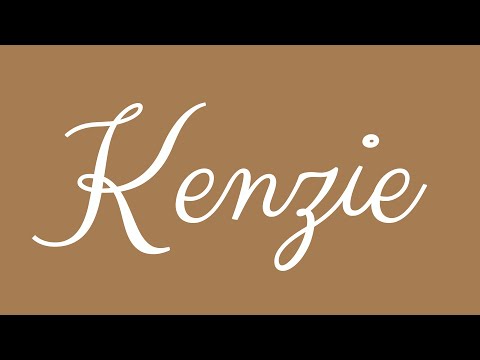 Learn how to Sign the Name Kenzie Stylishly in Cursive Writing