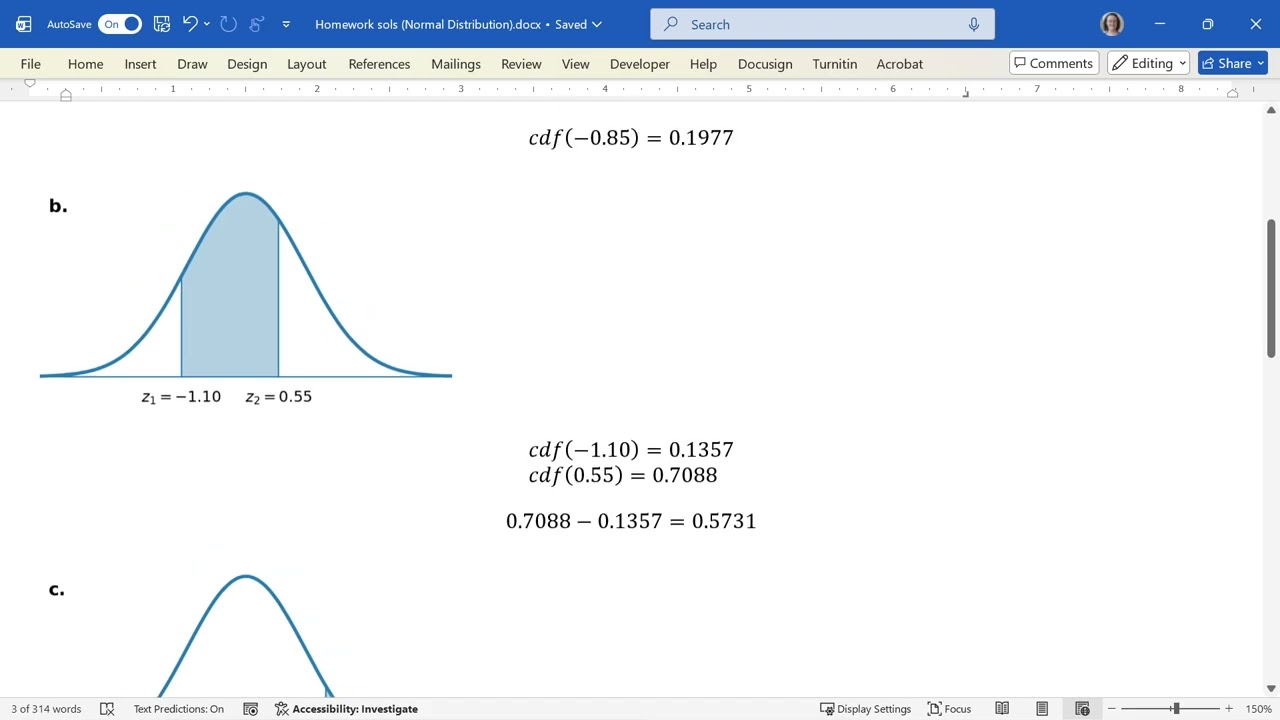 MATH-108 Homework Solutions Mar 20, 2026 (Normal Distribution)