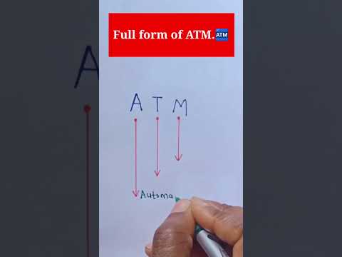 Full form of ATM.🏧