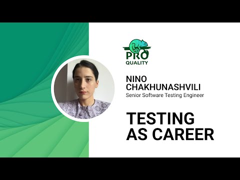 Testing as Career