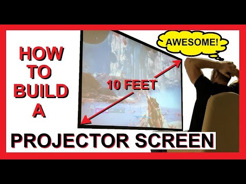 How to Make a Projector Screen - Easy, Low Cost, High Quality, Painted Screen - Complete Guide DIY
