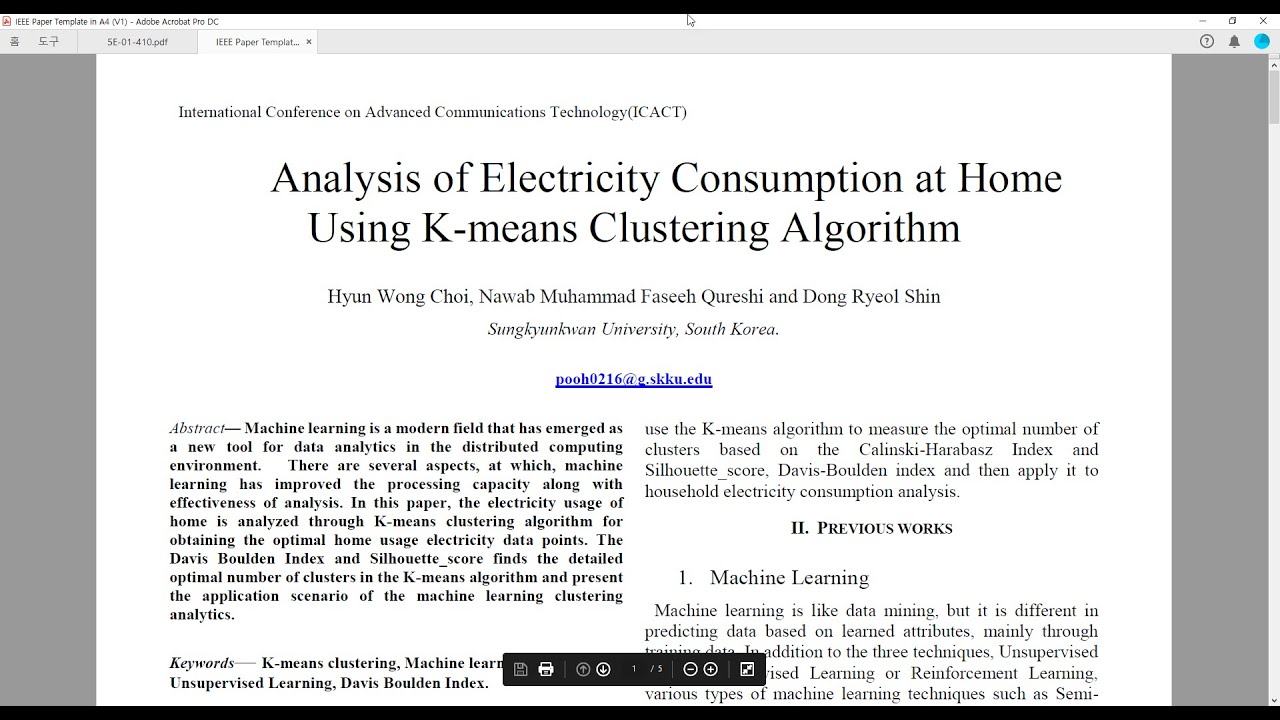 002 Analysis of Electricity Consumption at Home Using K means Clustering Algorithms