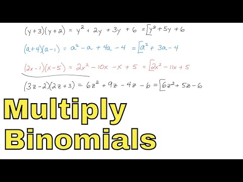 16 - Multiply Binomials by Binomials in Algebra (Learn Binomial Multiplication)