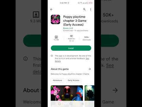 HOW TO DOWNLOAD POPPY PLAYTIME CH 3 IN MOBILE 📲 WITH PLAY STORE