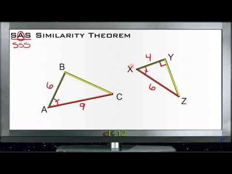 SAS Similarity Theorem: Lesson (Basic Geometry Concepts)