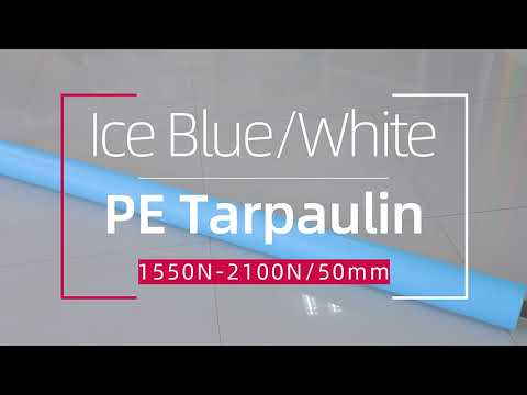 Beautiful Heavy Duty PE tarpaulin Roll | Ice Blue/ White Tarpaulin, High Quality 316gsm
