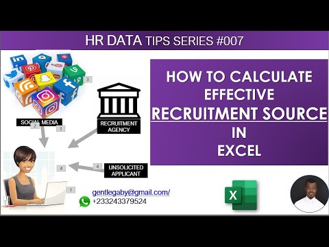 How to use SUMIF in HR Recruitment Data Analysis in Excel