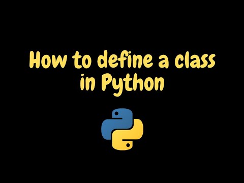 How to define a class in Python