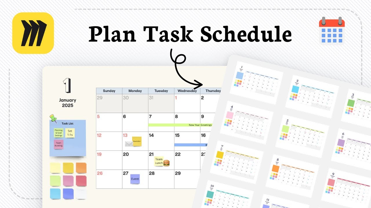 How to create a calendar in Miro (Team Schedule)