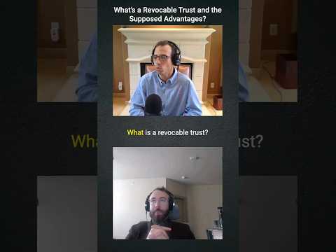 What's a Revocable Trust and the Supposed Advantages? #RevocableTrust #EstatePlanning #LegalTips