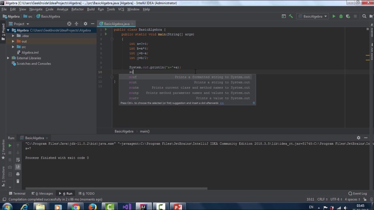 15 arithmetic operators in java darija