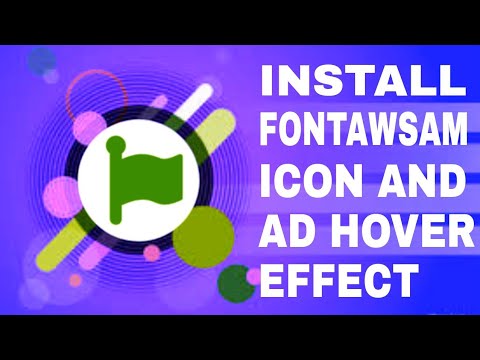 FontAwsam Icon Installation & Ad A Awsam Hover Effect - Using HTML & CSS