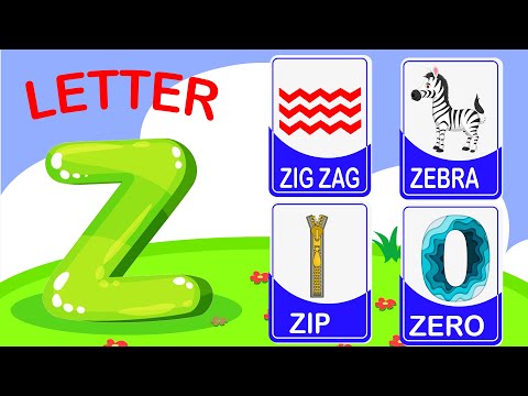 Words That Start With Z | 4 Words Learning For Toddlers | 4 Words From Z | Kids Learning