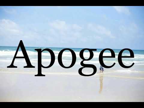How To Pronounce Apogee🌈🌈🌈🌈🌈🌈Pronunciation Of Apogee
