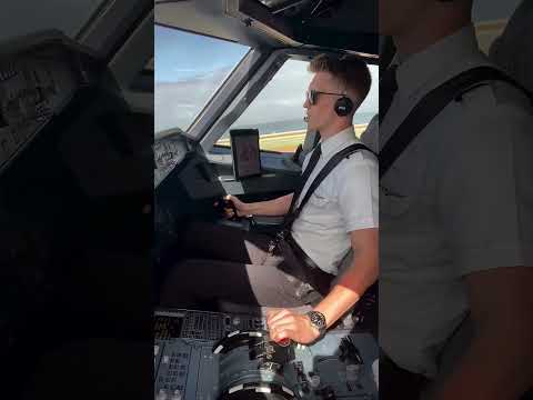 Pilot Landing Airbus A320 #cockpit