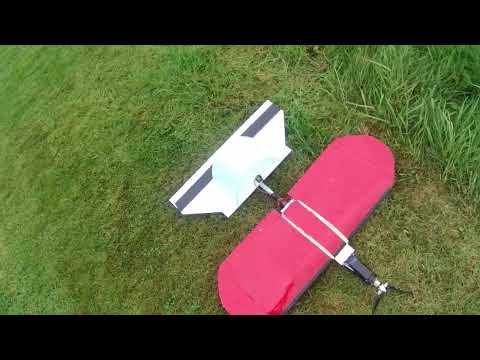 Testing vertical stabilizer shapes for small RC plane