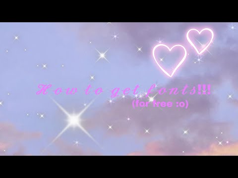 how to get cool fonts!