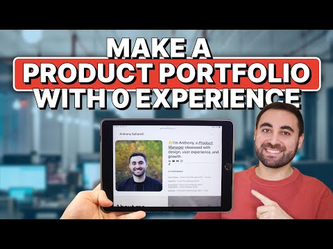 How to build a product portfolio with 0 experience [example included]