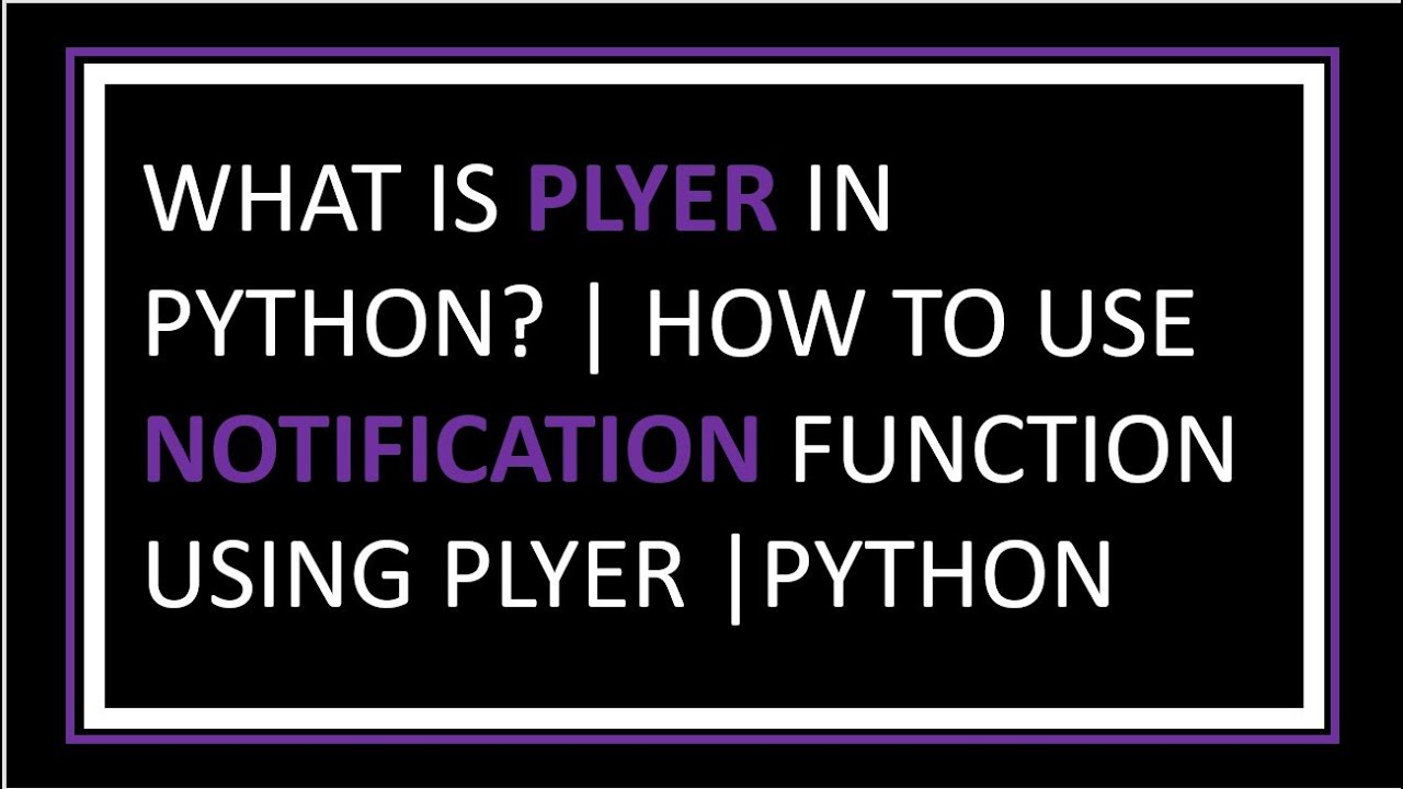 Send notifications to your computer using python | Notifications In Python | Plyer Module