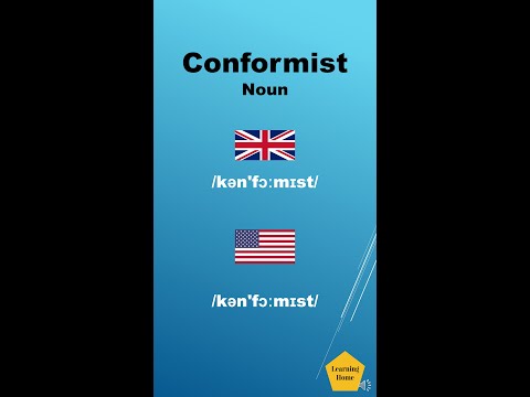 Conformist meaning pronunciation and synonyms #Shorts