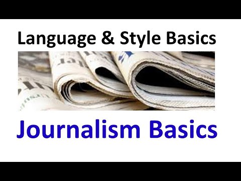 Language and Style Basics I Style and language of newspapers and magazines