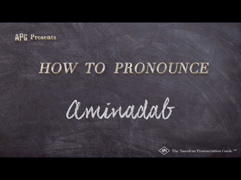 How to Pronounce Aminadab (Real Life Examples!)